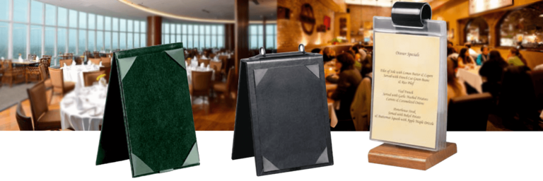 Table Tent Menu Covers